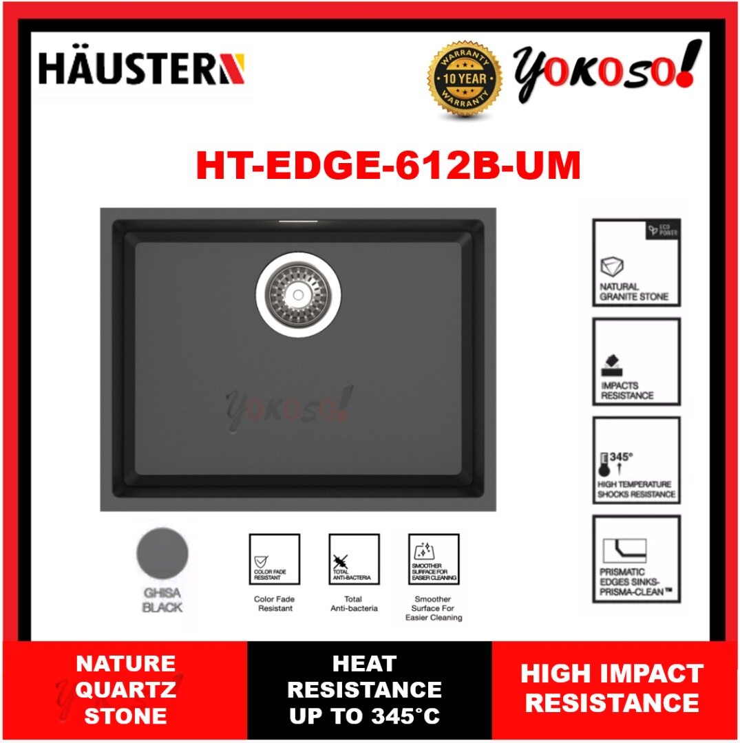 Haustern HT-EDGE-612B-UM / HT-EDGE-612G-UM Undermount Granite Sink | Lazada