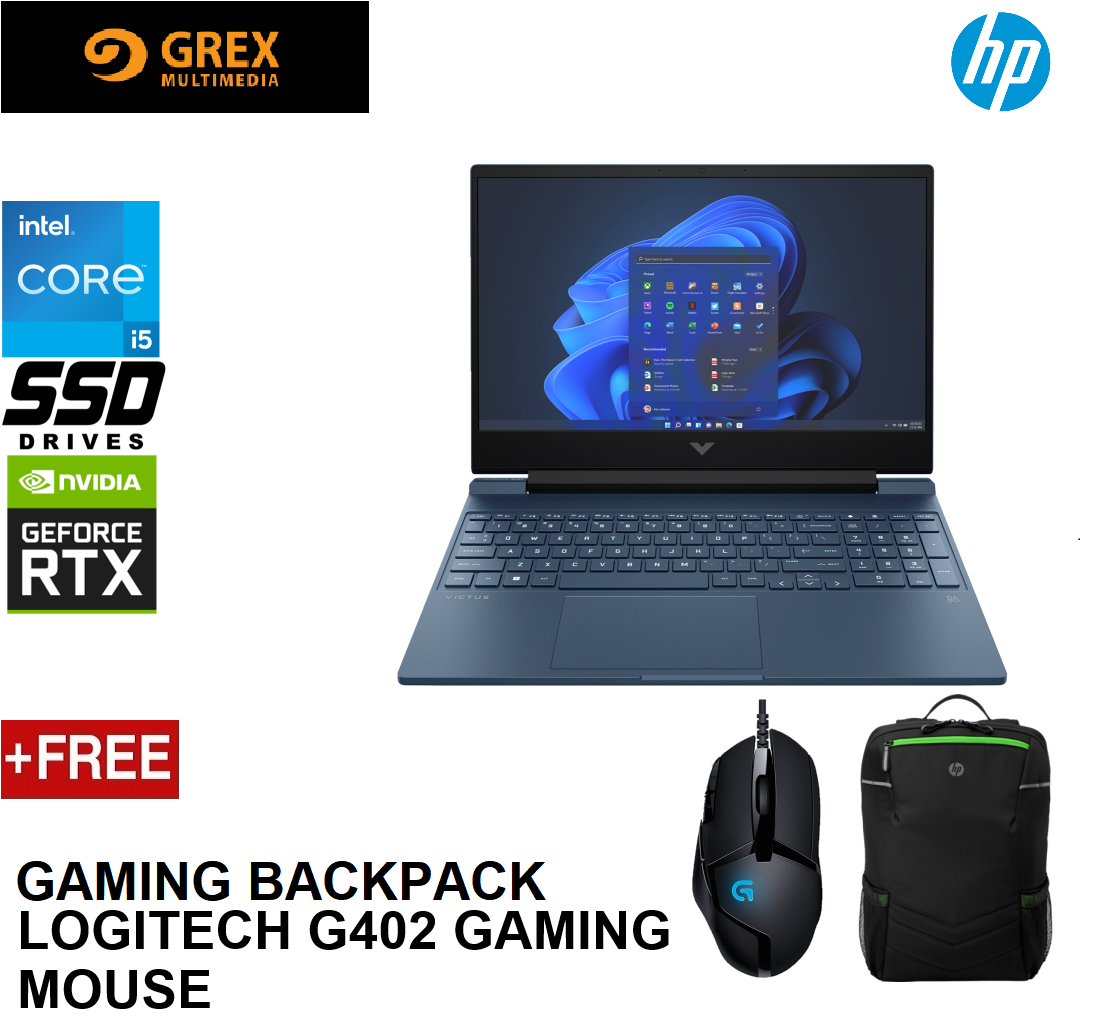 HP VICTUS 15-FA1120TX / 15-FA1121TX GAMING LAPTOP (I5-12450H,8GB,512GB ...