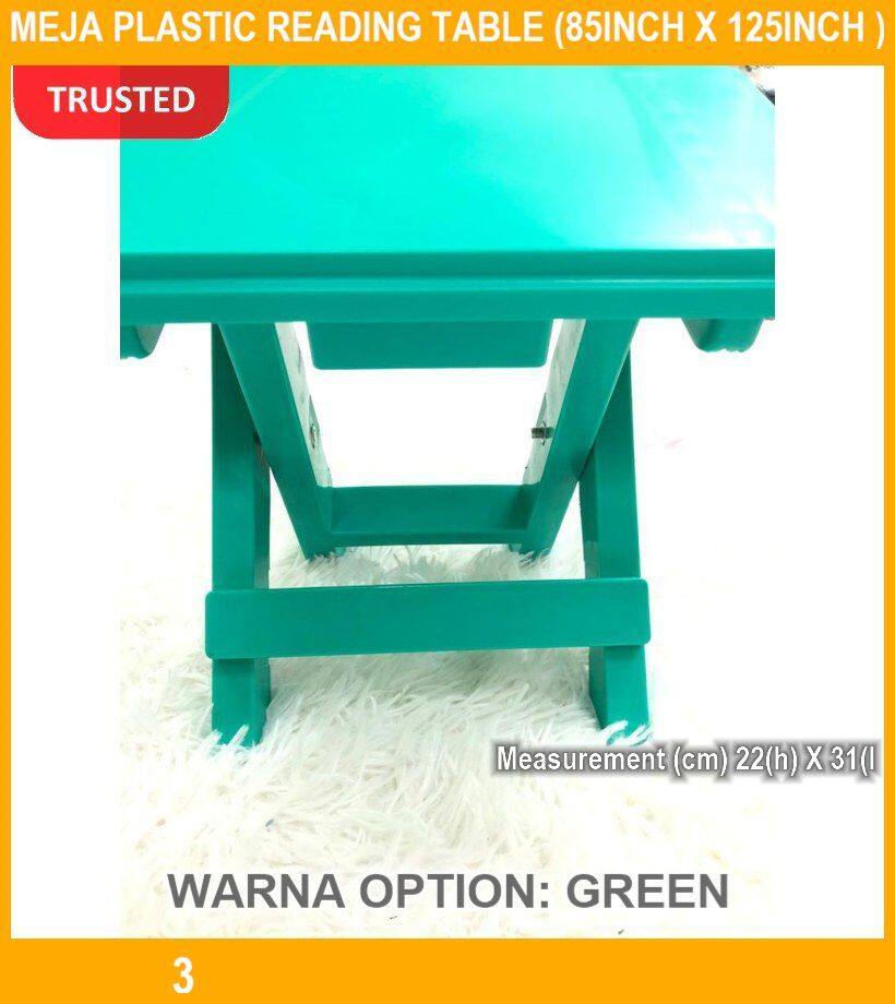 Meja Plastic Reading Table (85inch X 125inch ) - 3 Colours - REHAL | Lazada