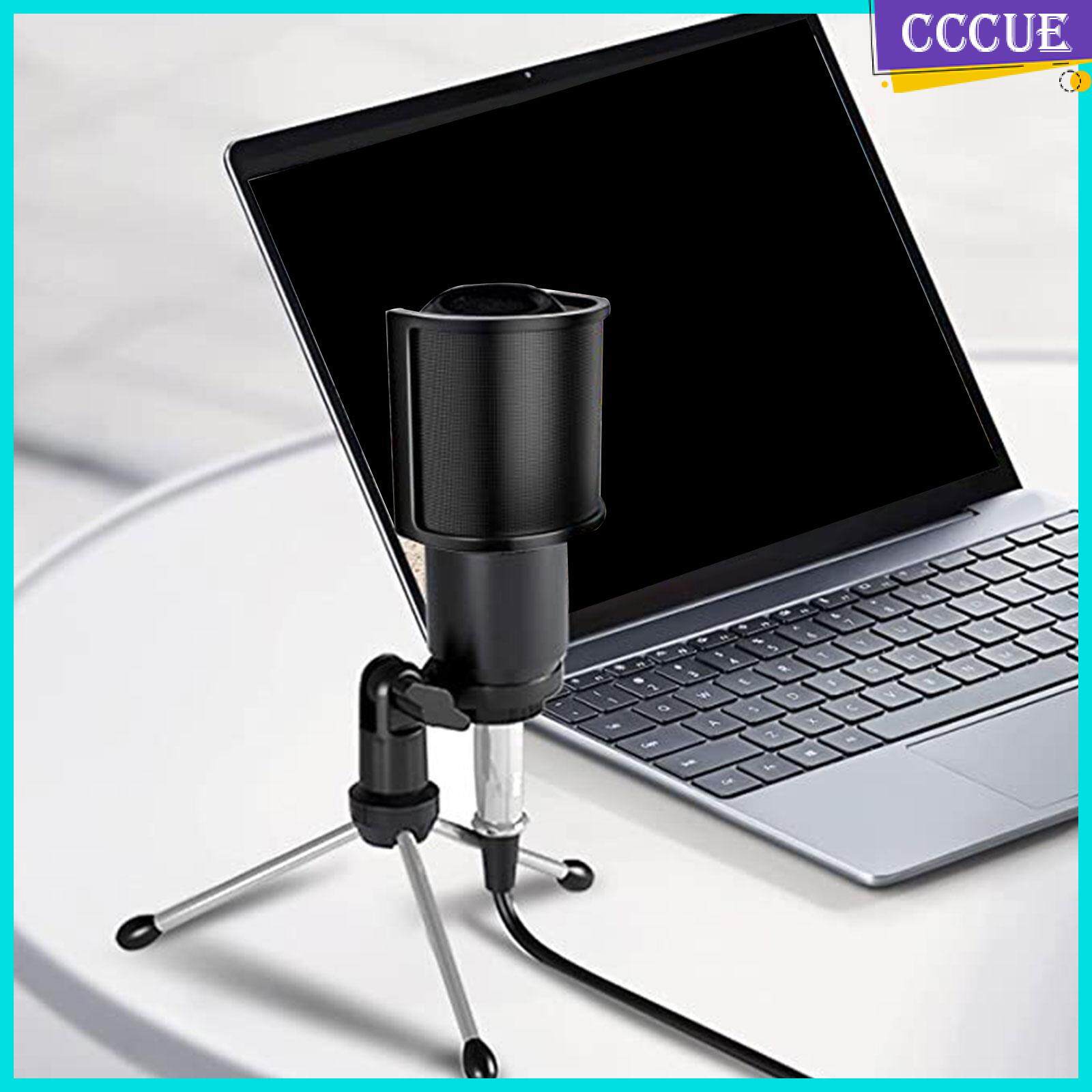 CCCUE Microphone Pop Filter Mic Pop Screen Dual Layered Compact for ...