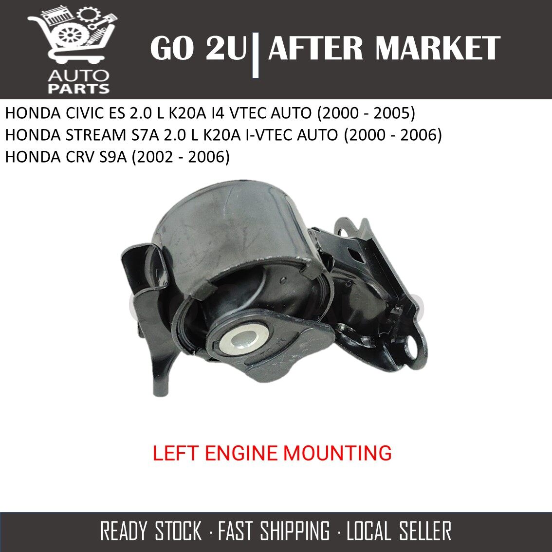LEFT ENGINE MOUNTING - 50805-S9A-982 HONDA CIVIC ES 2.0 L / STREAM S7A ...
