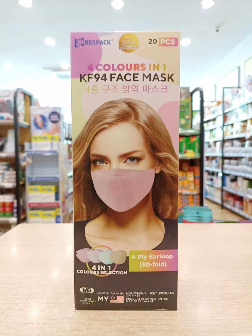 RESPACK KF94 FACE MASK EARLOOP 20'S | Lazada