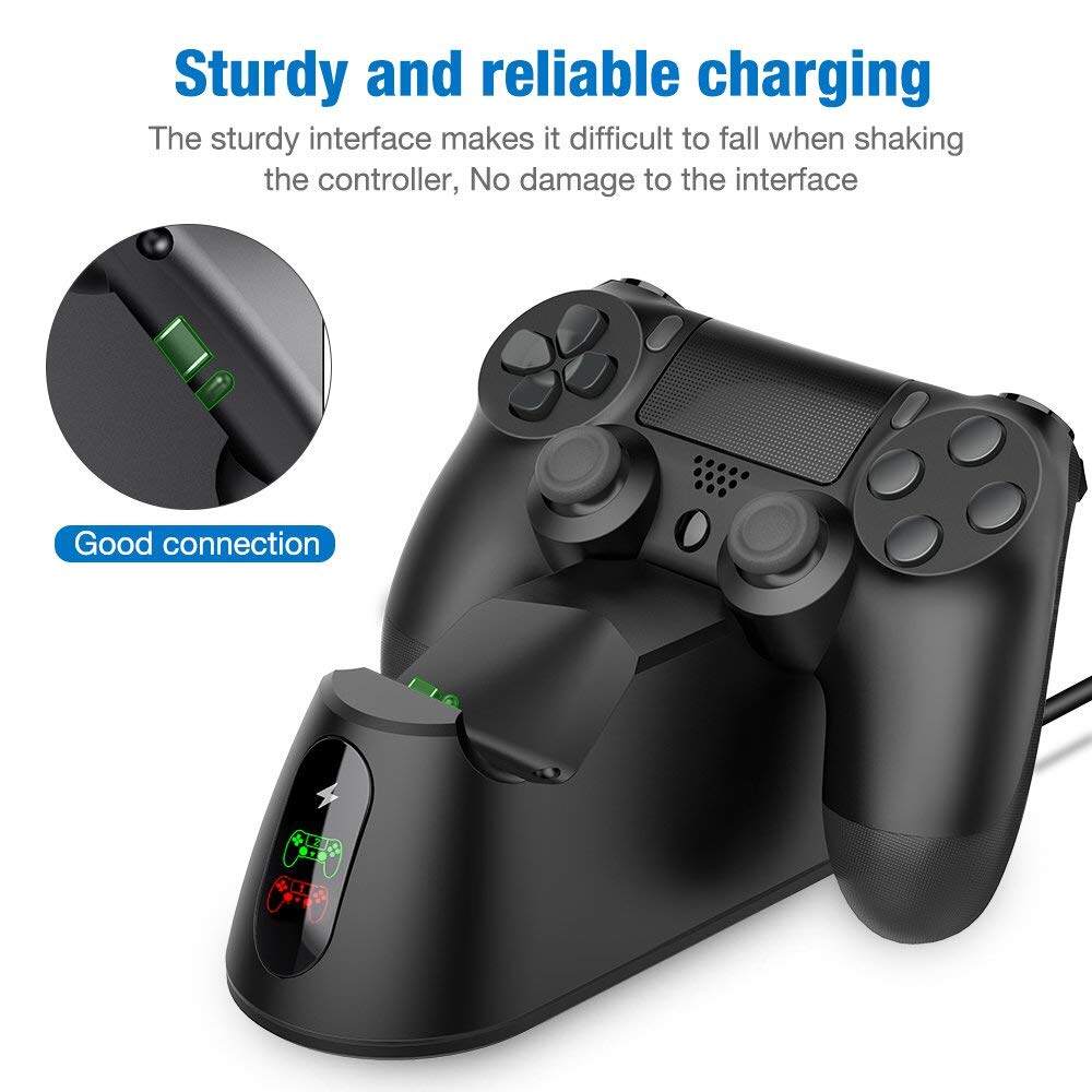 จาก XspaceX PS4 Charger, PS4 Wireless Charger Dual USB Fast CHARGING ...