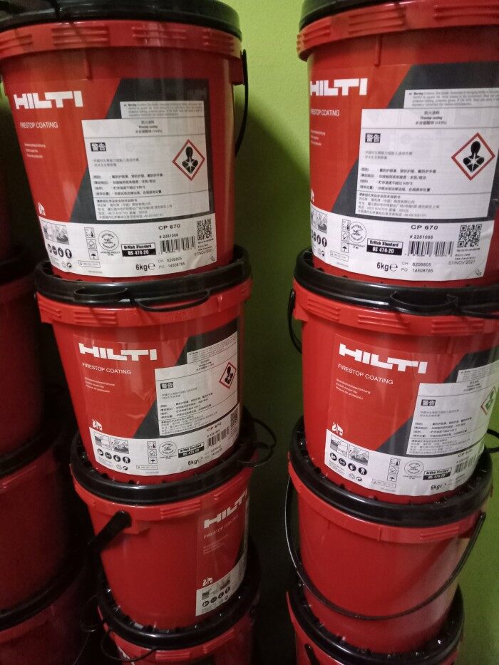HILTI FIRESTOP COATING CP 670 (6KG) | Lazada