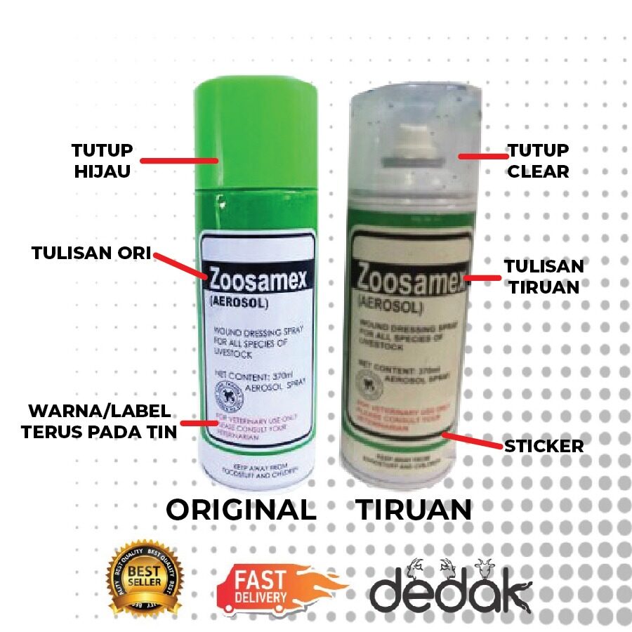 ZOOSAMEX (SPRAY LUKA HAIWAN) 370ML WOUND SPRAY MAGGOT SPRAY [SABAH ...
