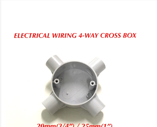PVC Wiring 4 Way Box / PVC Wiring Cross Box | Lazada