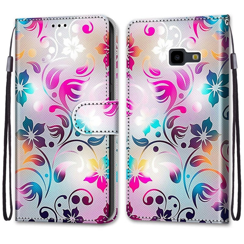 [YP] หนังกรณีแม่เหล็กสำหรับ S Amsung G Alaxy J4 J6บวก J 6นายกรัฐมนตรี ...