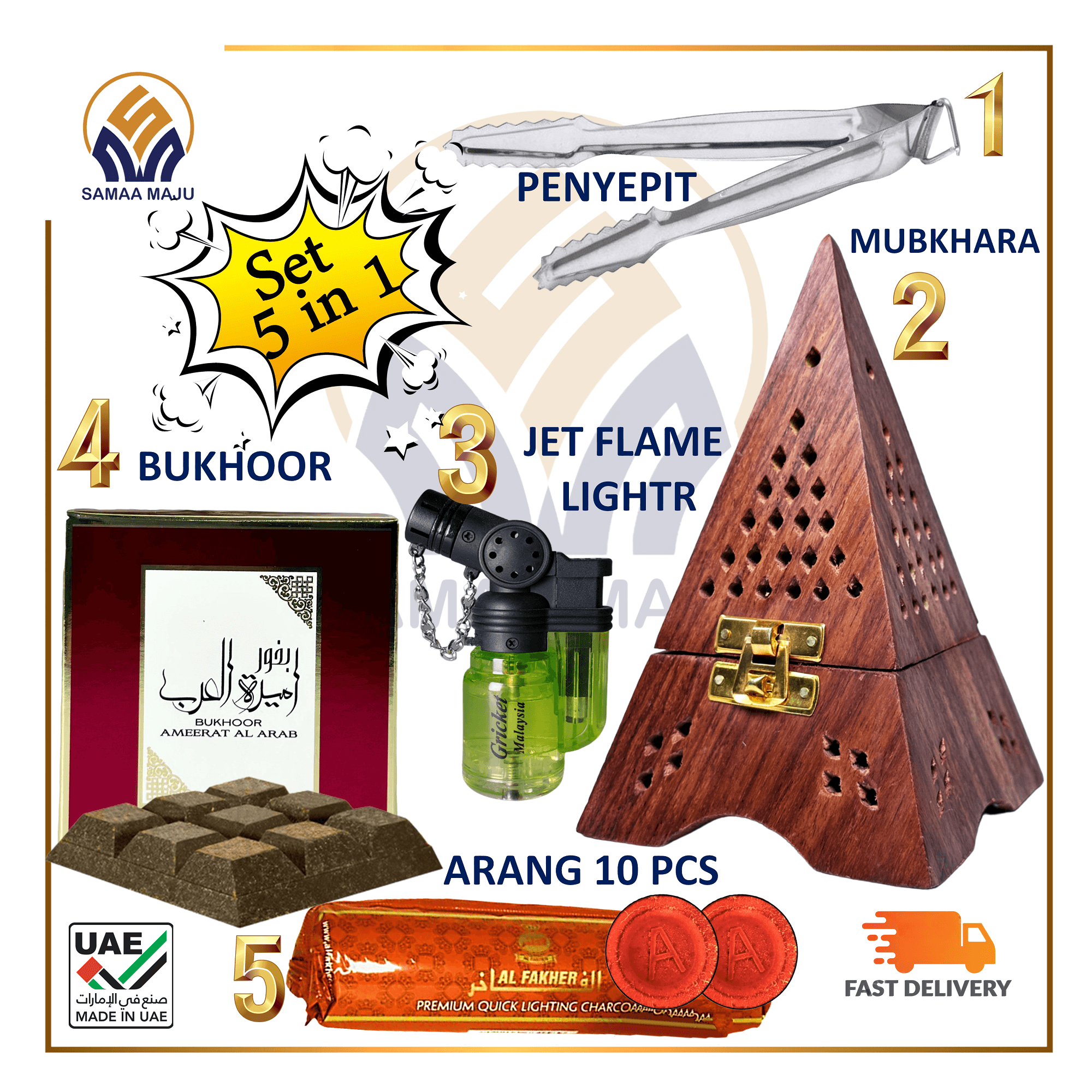 Set Bukhoor Ameerat AlArab OUD MOOD Set Madinah, Bakhoor Madinah ...
