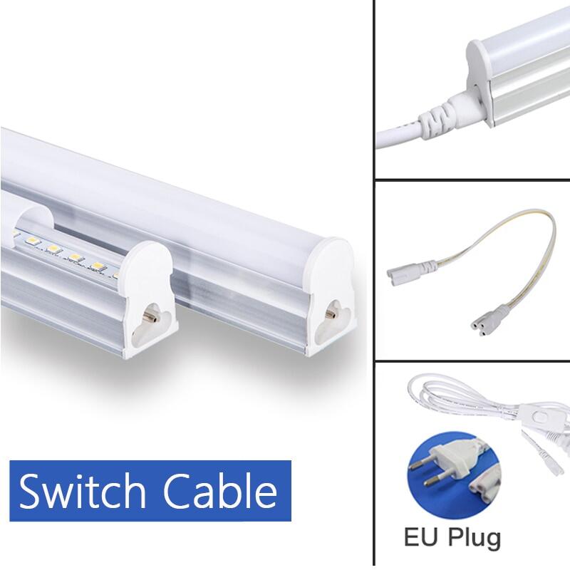 T5 Led Cable US Plug EU Type T8 1.8 M Cable with ON/ OFF Switch Lamp ...