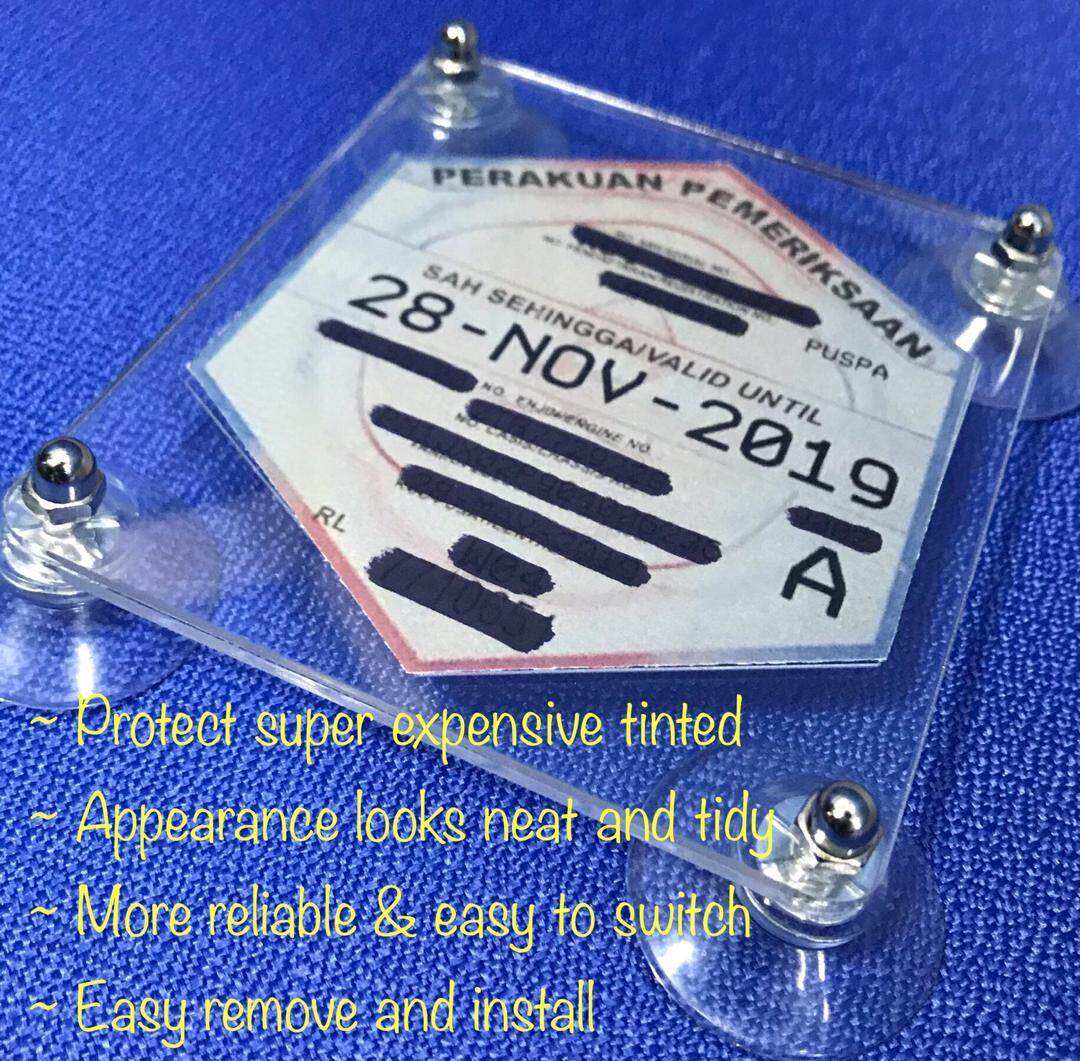 Roadtax / Road Tax Holder for "PUSPAKOM STICKER" with Alignment Line💥 ...