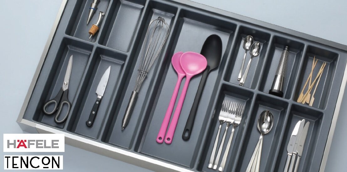 HAFELE Kitchen Drawer Cutlery Tray Insert Universal, CLASSICO Divider ...