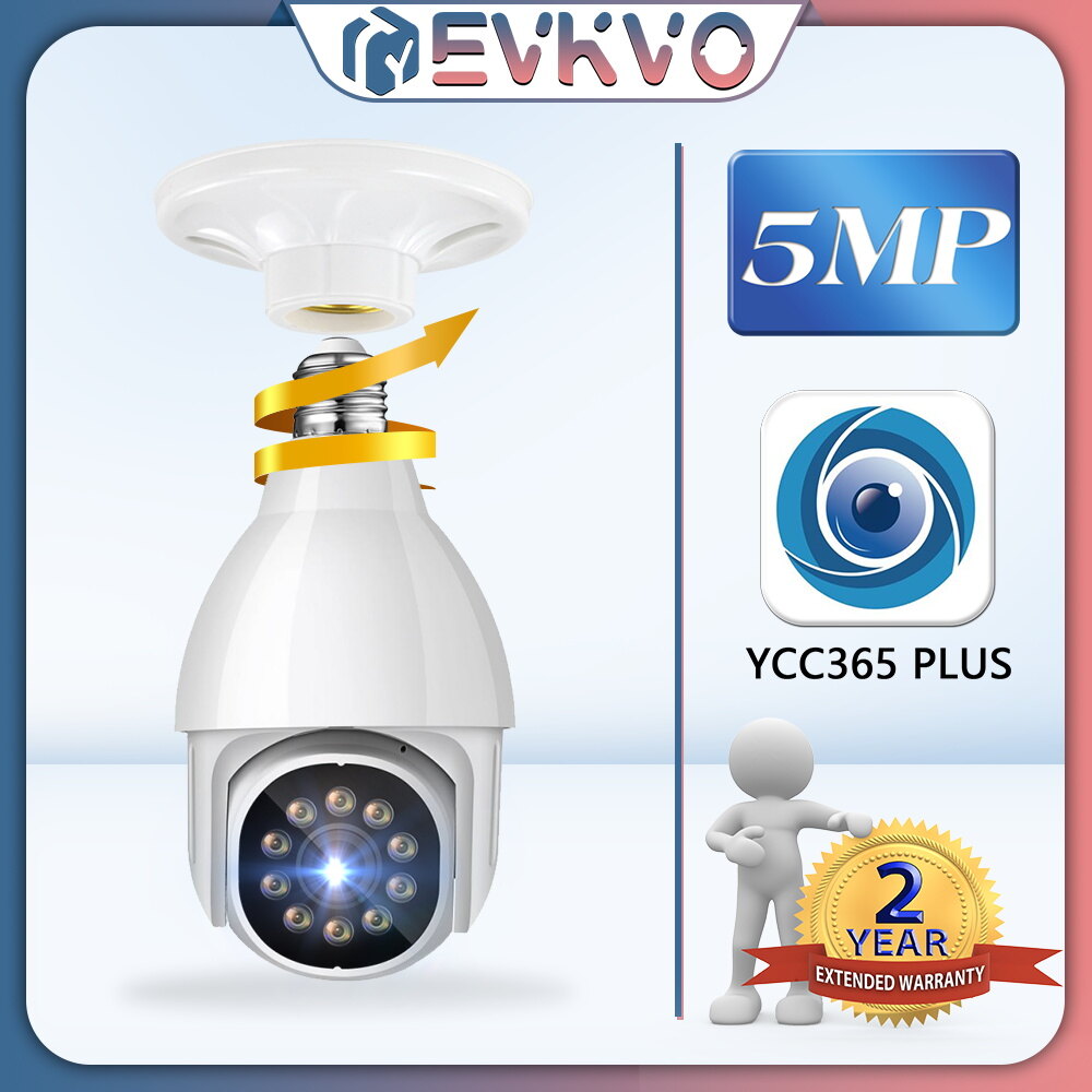 EVKVO YCC365 PLUS LED & IR Night Vision 2 นิ้ว FHD 5MP 4X ซูมติดตาม ...