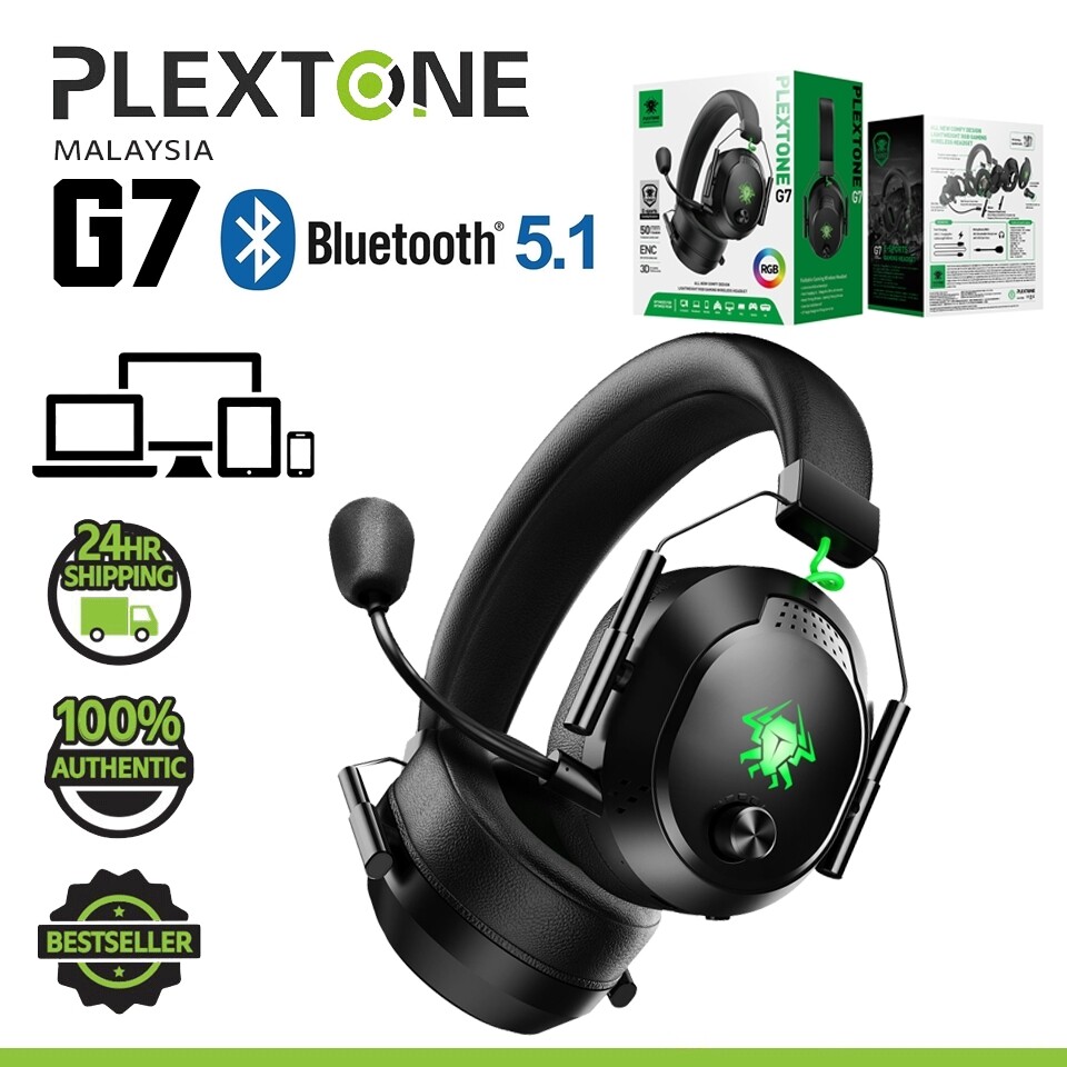 Plextone G7 Wireless LED Light E Sport Gaming Bluetooth 3D Stereo ...