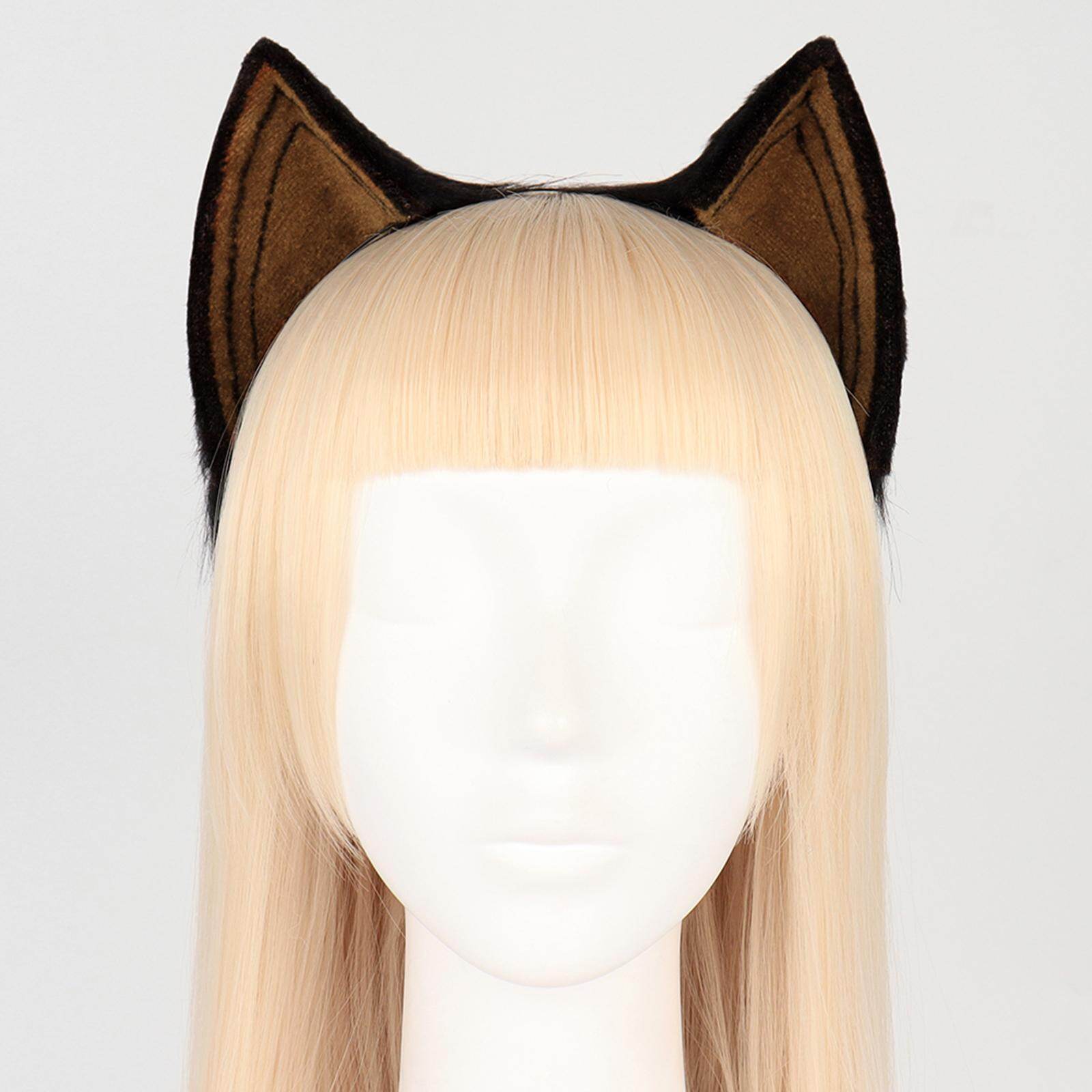 Hellery Fox Ears Headband Cosplay Costume Accessories Animal Ears Hood ...