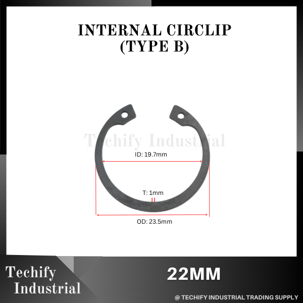 INTERNAL CIRCLIP (TYPE B) 21MM - 30MM | Lazada