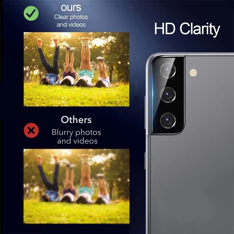 พร้อมสต็อก 3 In 1ฟิล์มกล้องสำหรับ S Amsung G Alaxy S22 S22 บวก S22P 5กรัม3D Curverd สีดำเต็มฝา ...