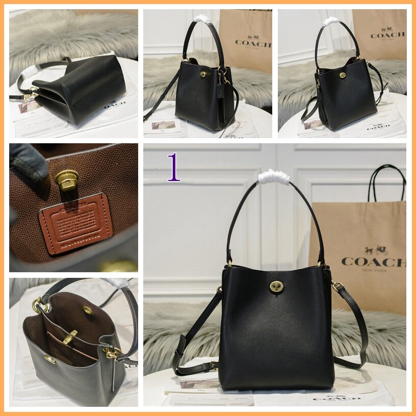 Coach กระเป๋าถือแฟชั่นสำหรับผู้หญิงขนาดเล็กหนึ่งไหล่กระเป๋าทรงเมสเซนเจ ...