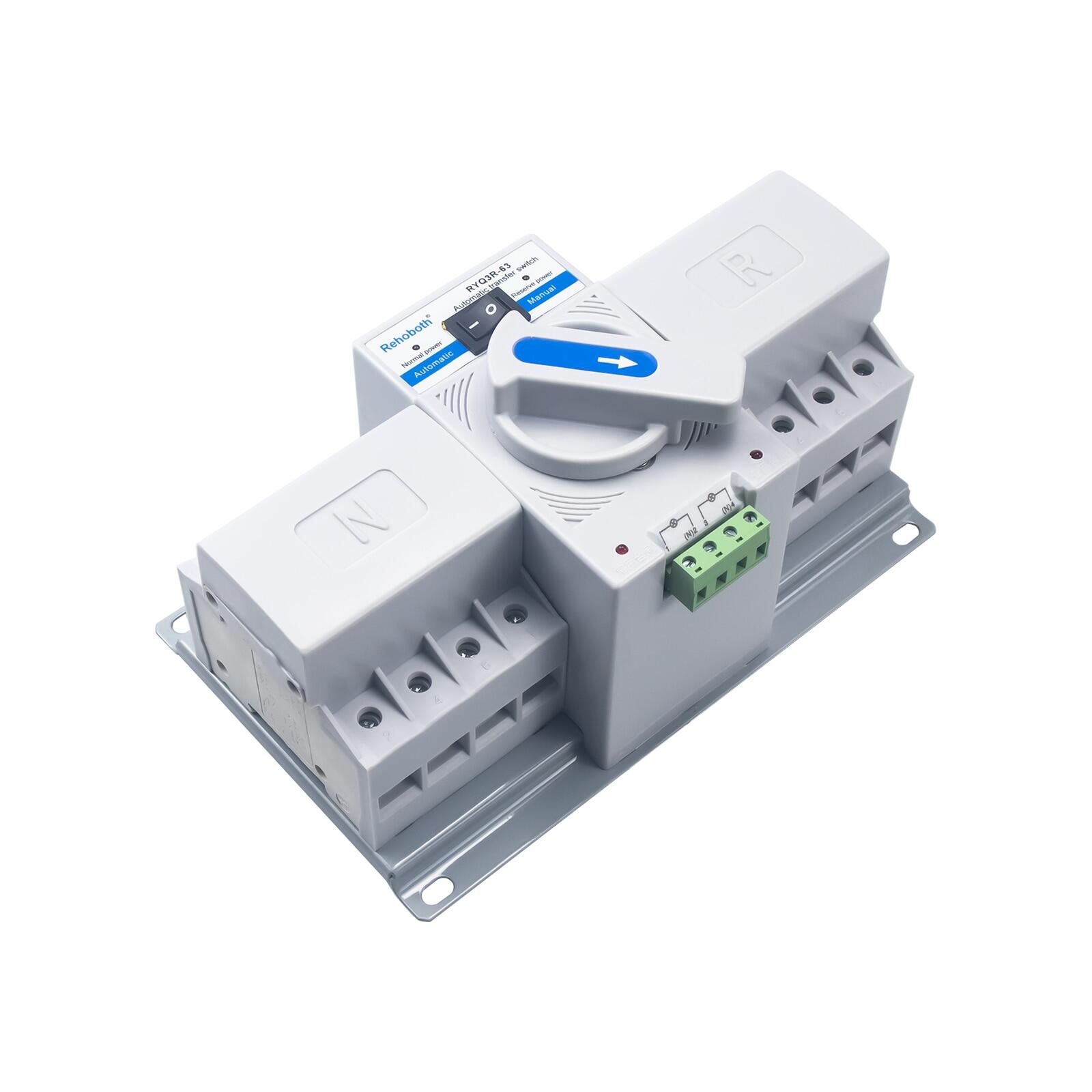 4P AC350-415V MCCB Type Dual Power Automatic Transfer Switch ATS ...