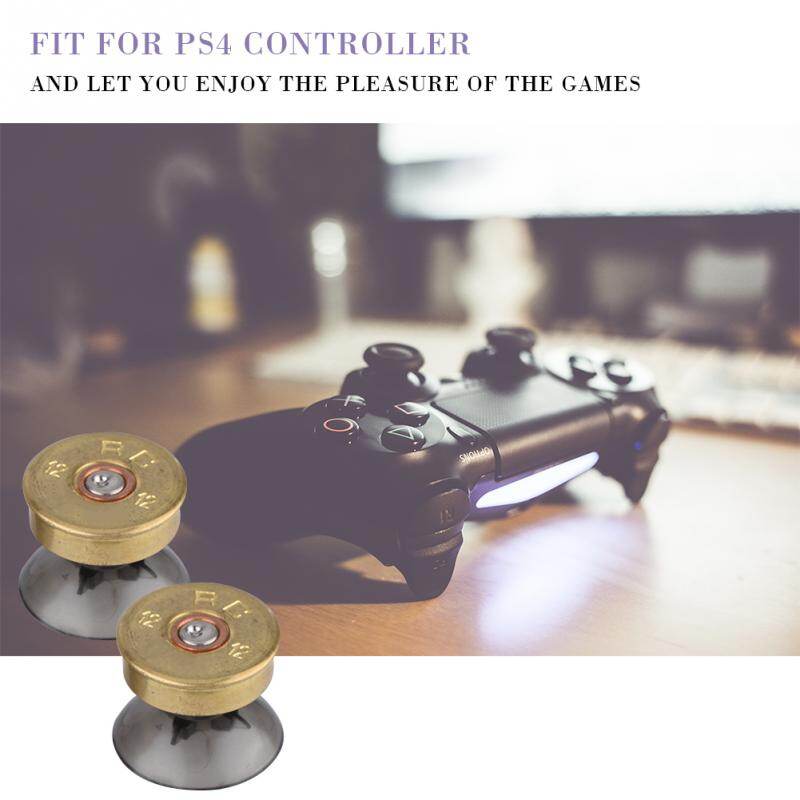 6Pcs Gold Metal Bullet Buttons & Thumbstick Mod Kit for PS4 Controller ...