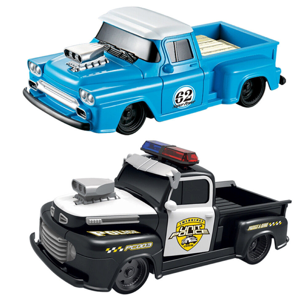 Kmoist รถRC 1:24 Scaleรถแข่งบังคับรีโมทรถยนต์4ช่องตำรวจไล่รถ,ต้องการความเร็วรวมรถสองคันของเล่น ...