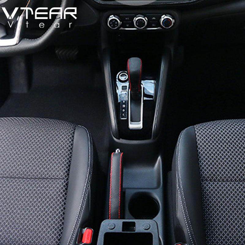 （red line）For Nissan Kicks 2017-2018 Hand-stitched leather Handbrake ...
