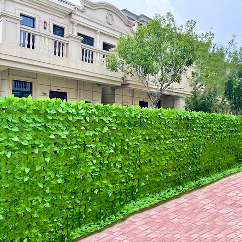 5ft High Simulation Plant Fence Sun Shade Net Garden Fence Panel ...