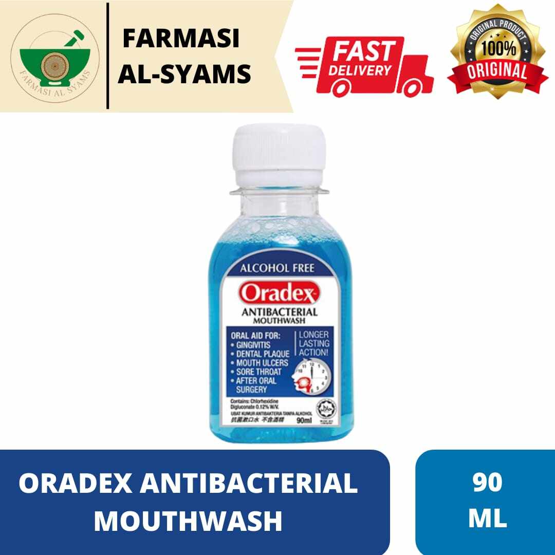 ORADEX ANTIBACTERIAL MOUTHWASH 90ML | Lazada