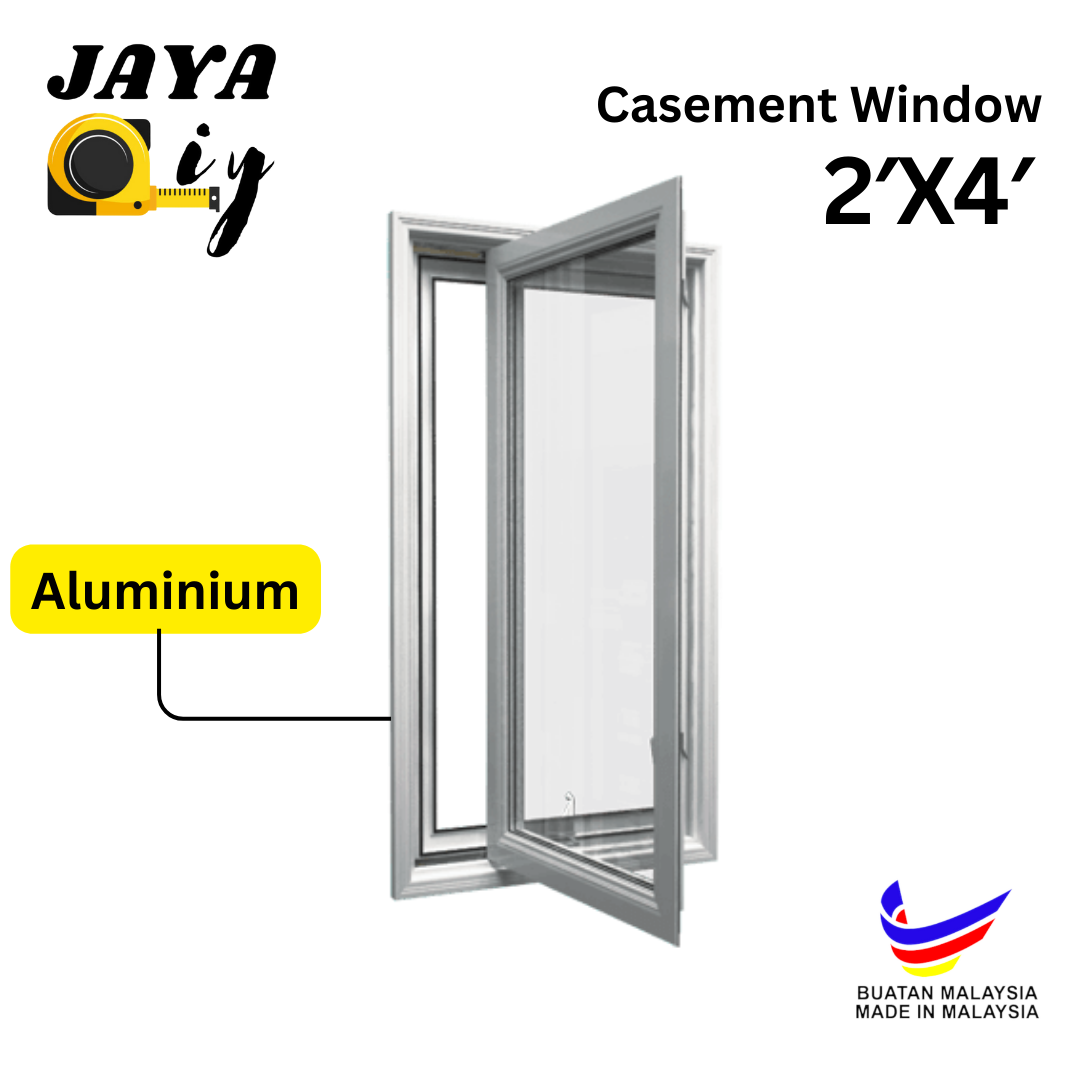 Aluminium Casement Window With Glass House Frame and Window / Tingkap ...