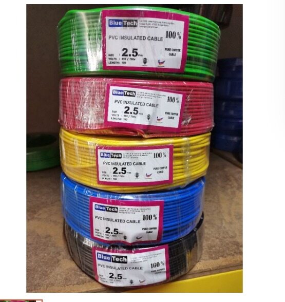 BLUE TECH 1.5MM 2.5MM PVC CABLE WITH SIRIM APPROVED | Lazada