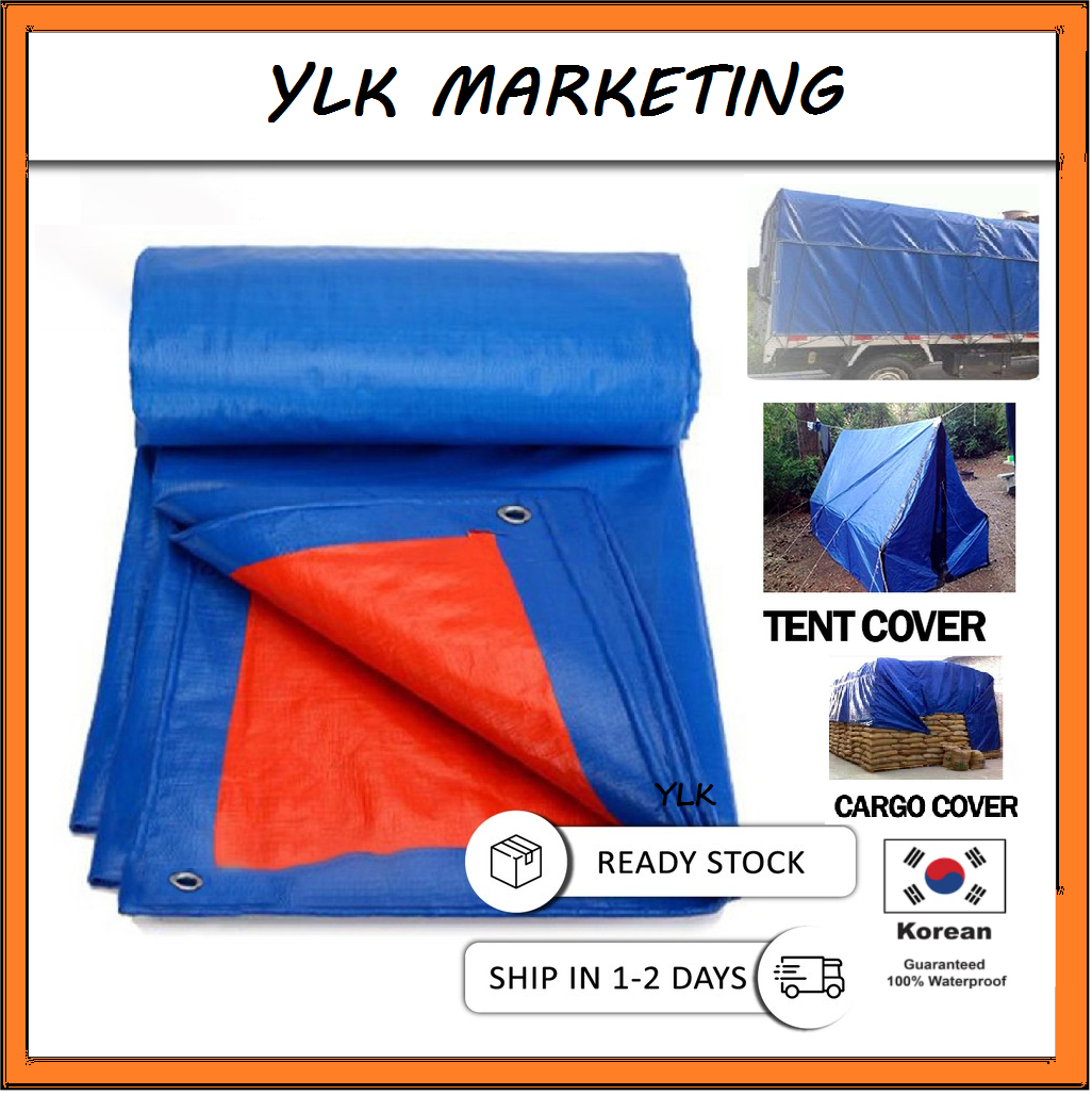 YLK Canvas Canopy 6FT 8FT 9FT 10FT【Kaki】 Blue Orange Kanvas Khemah ...