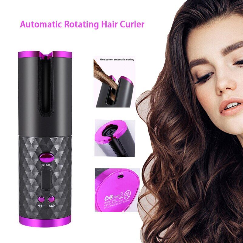 Eletric Magic Mini Cordless Hair Curler Automatic Machine Hair Waver ...