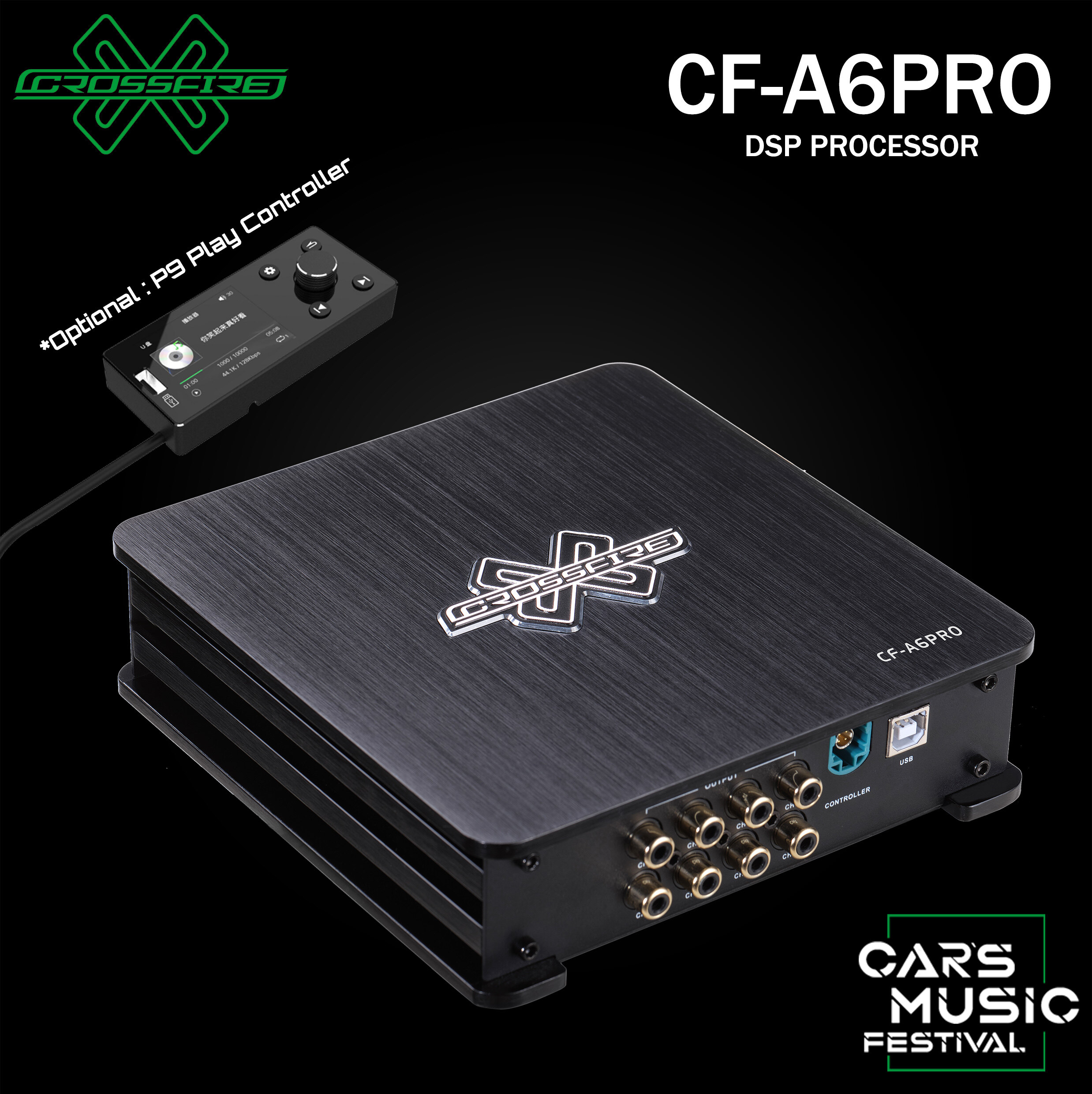 CROSSFIRE DSP AMPLIFIER CF-A6PRO BUILD IN 4 CH AMPLIFIER WITH HIGH ...