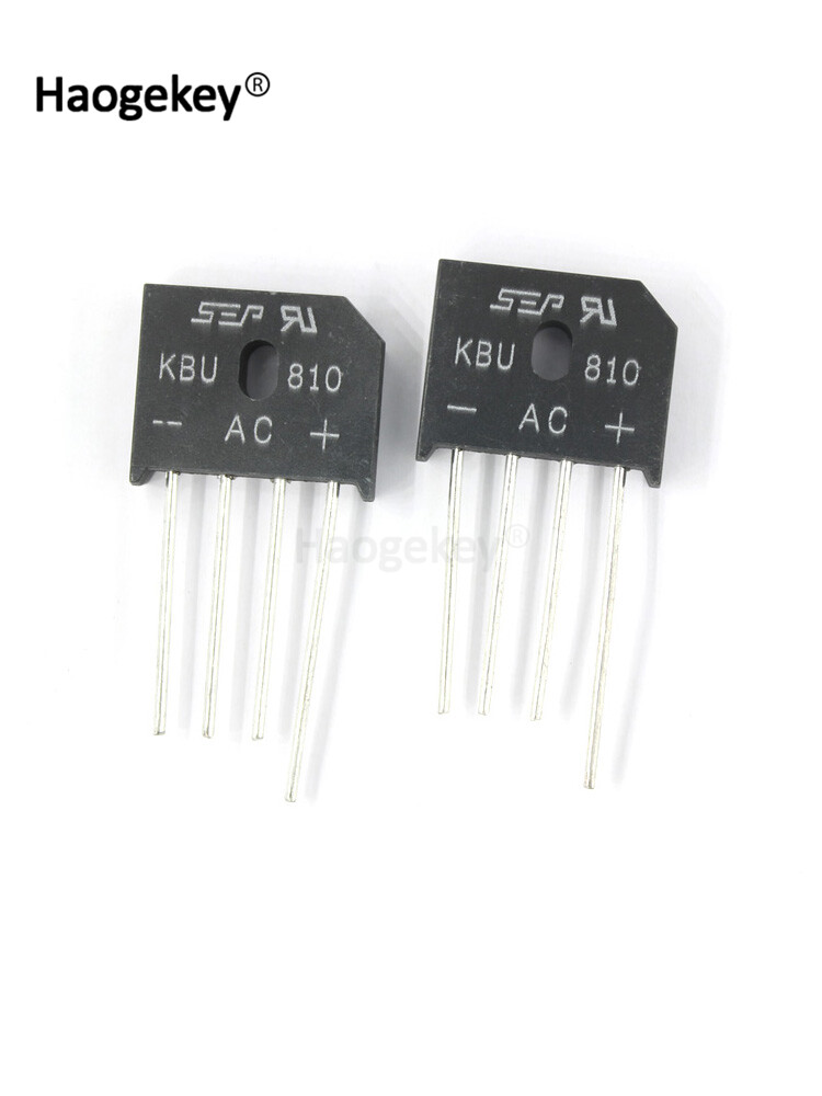 KBU810 5ชิ้นไดโอดวงจรเรียงกระแสสะพาน8A 1000โวลต์ชิ้นส่วนอิเล็กทรอนิกส์ ...