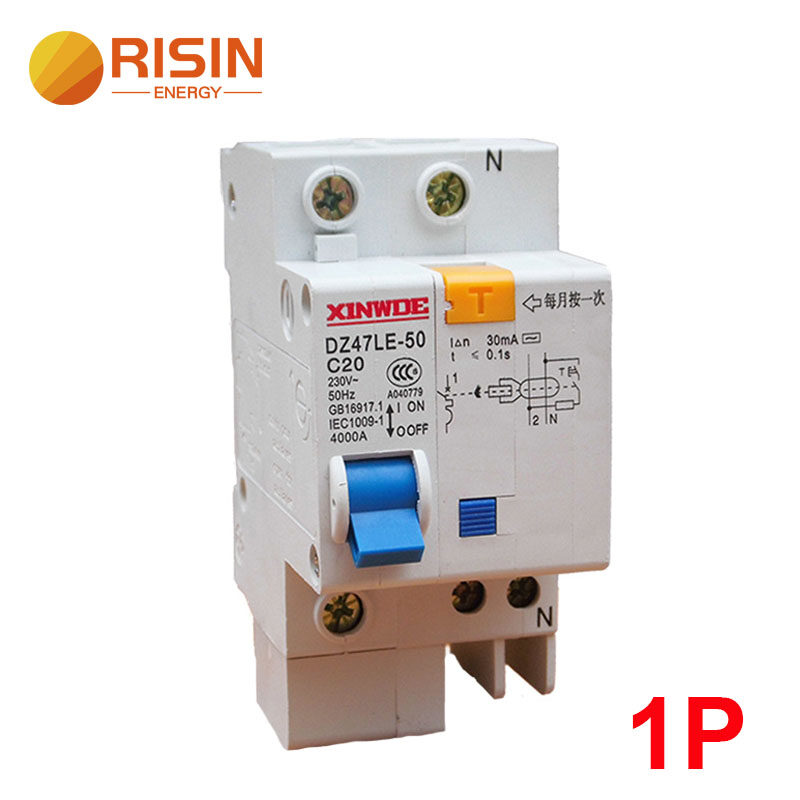 Commonly Use RISIN 2P 6A-63A 80A-100A 30mA/100mA/300mA RCBO/RCCB/RCD ...
