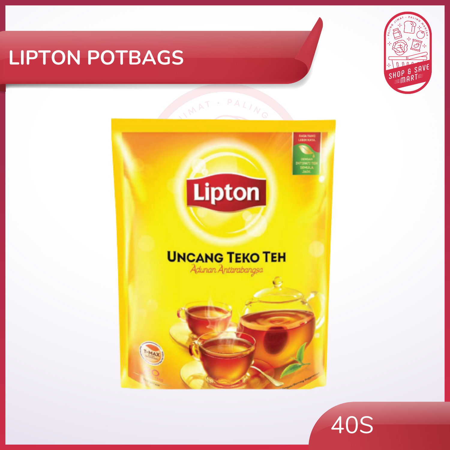 Lipton Potbag Uncang Teko Teh - 40s x 2g | Lazada