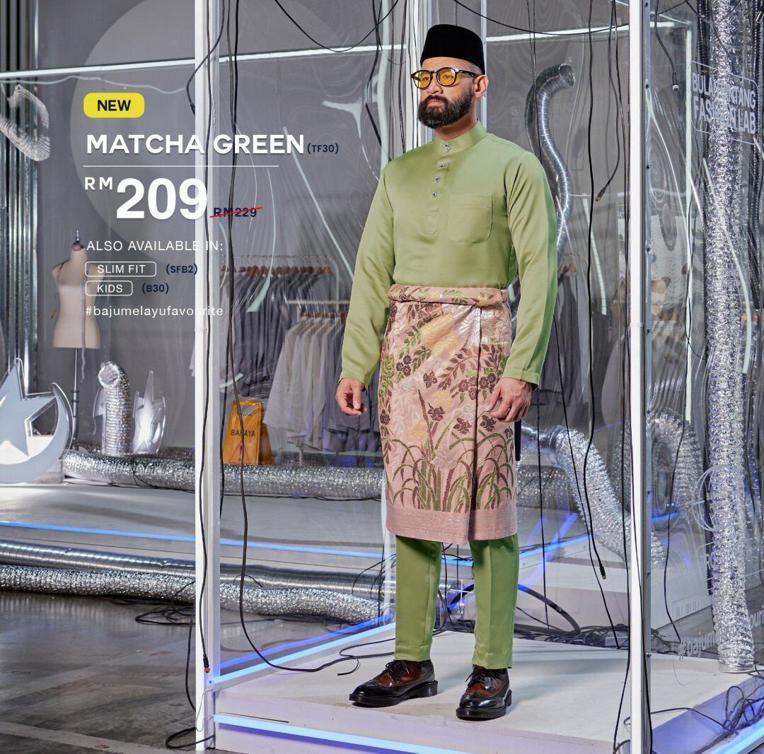 BAJU MELAYU TAILORED FIT BULAN BINTANG 2023 - SIZE UP TO 5XL - (FREE ...