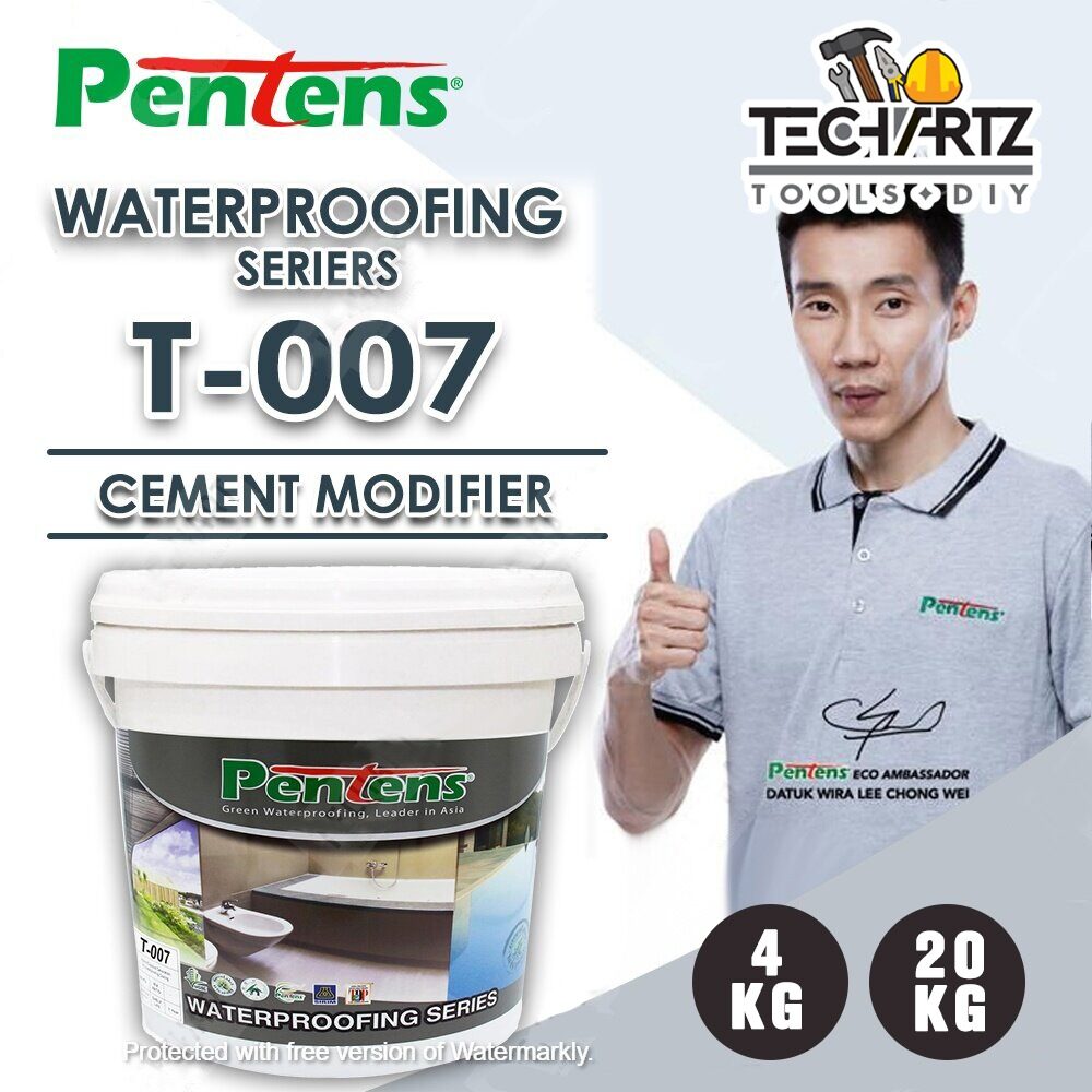 TECHART [Ready Stock] [Fast Delivery] 4KG PENTENS WATERPROOFING PRIMER T-007 T-007 PRO CEMENT ...
