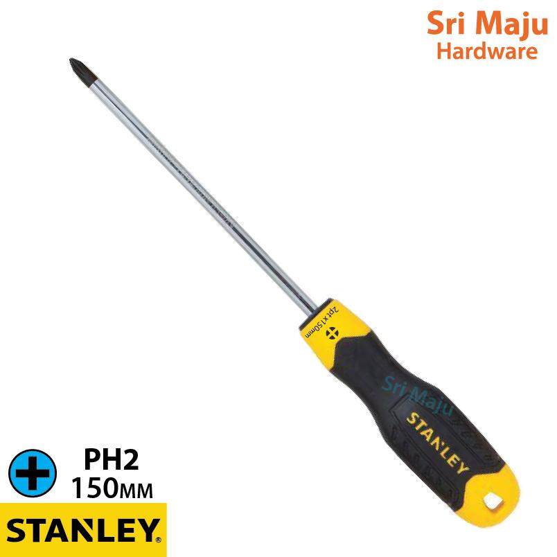 MAJU Stanley PH2 150mm Screwdriver Cushion Grip Philips Screw Driver ...