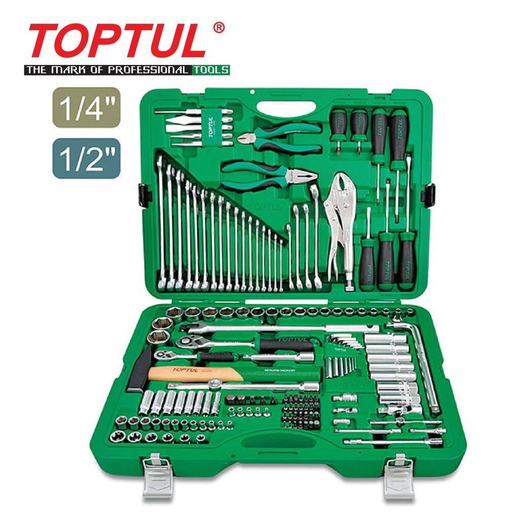 TOPTUL 150 Pcs 1/4" & 1/2" DR. Tool Kit - GCAI150R/GCAI150R1 | Lazada