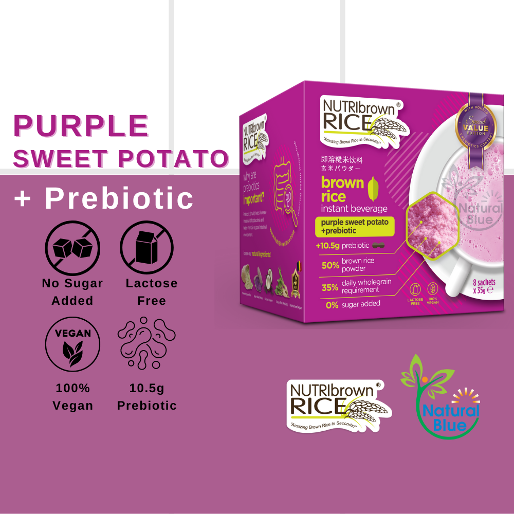 NUTRIBROWNRICE Brown rice drink with Purple Sweet Potato - NO SUGAR ...