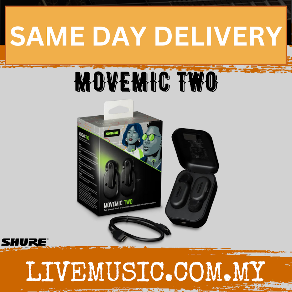Shure MOVEMIC TWO RECEIVER KIT Two-Channel Wireless Lavalier Microphone System With Receiver ...