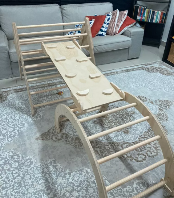 Piklers Triangle Set Kids Wooden Climbing Piklers Arch Montessori ...