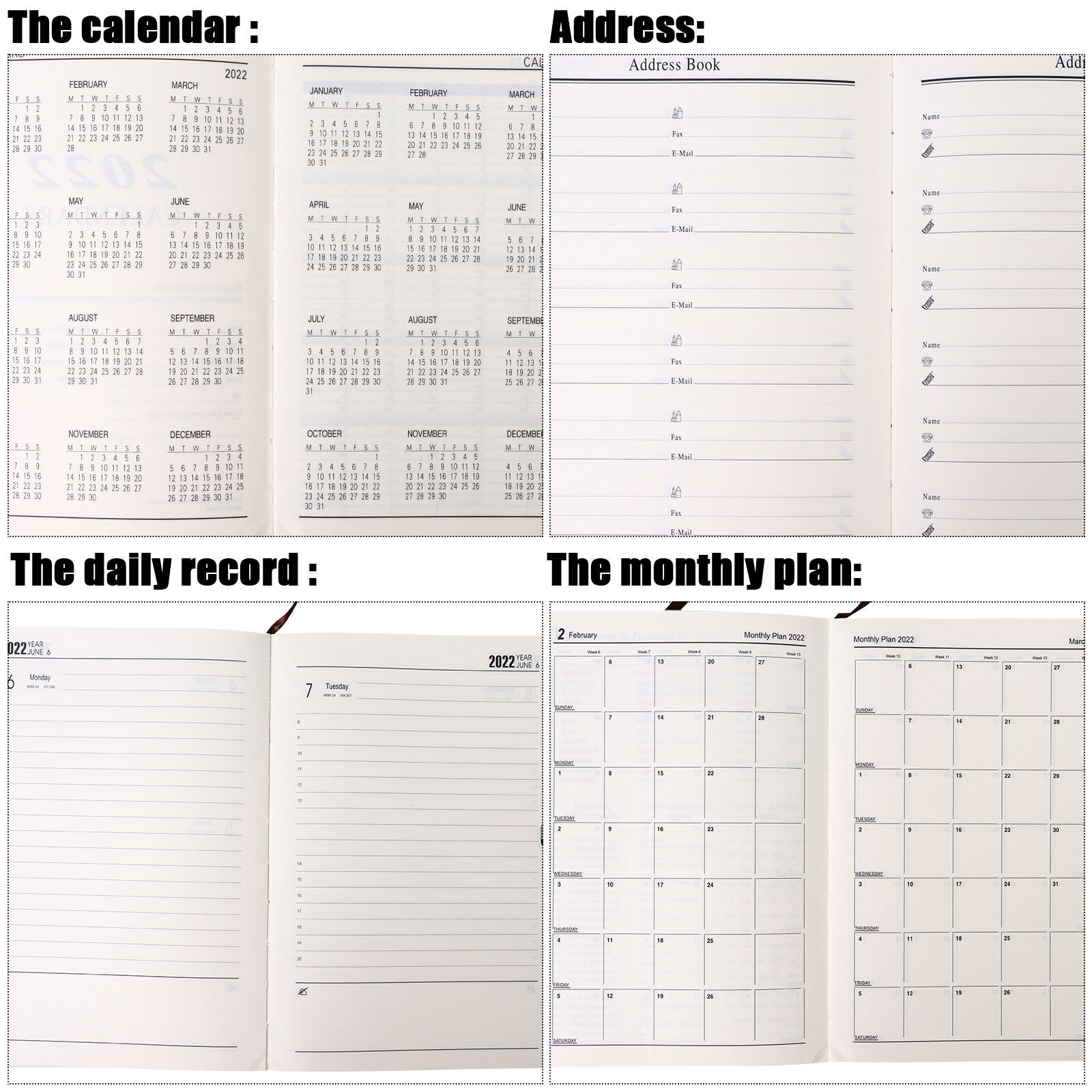 2022 Planner Daily Planner Schedule for 2022 Academic - MixASale