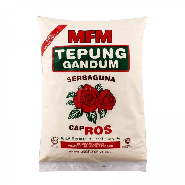 🎂WANT2BAKE🎂 MFM TEPUNG GANDUM CAP ROS / TEPUNG GANDUM SERBAGUNA 850g ...