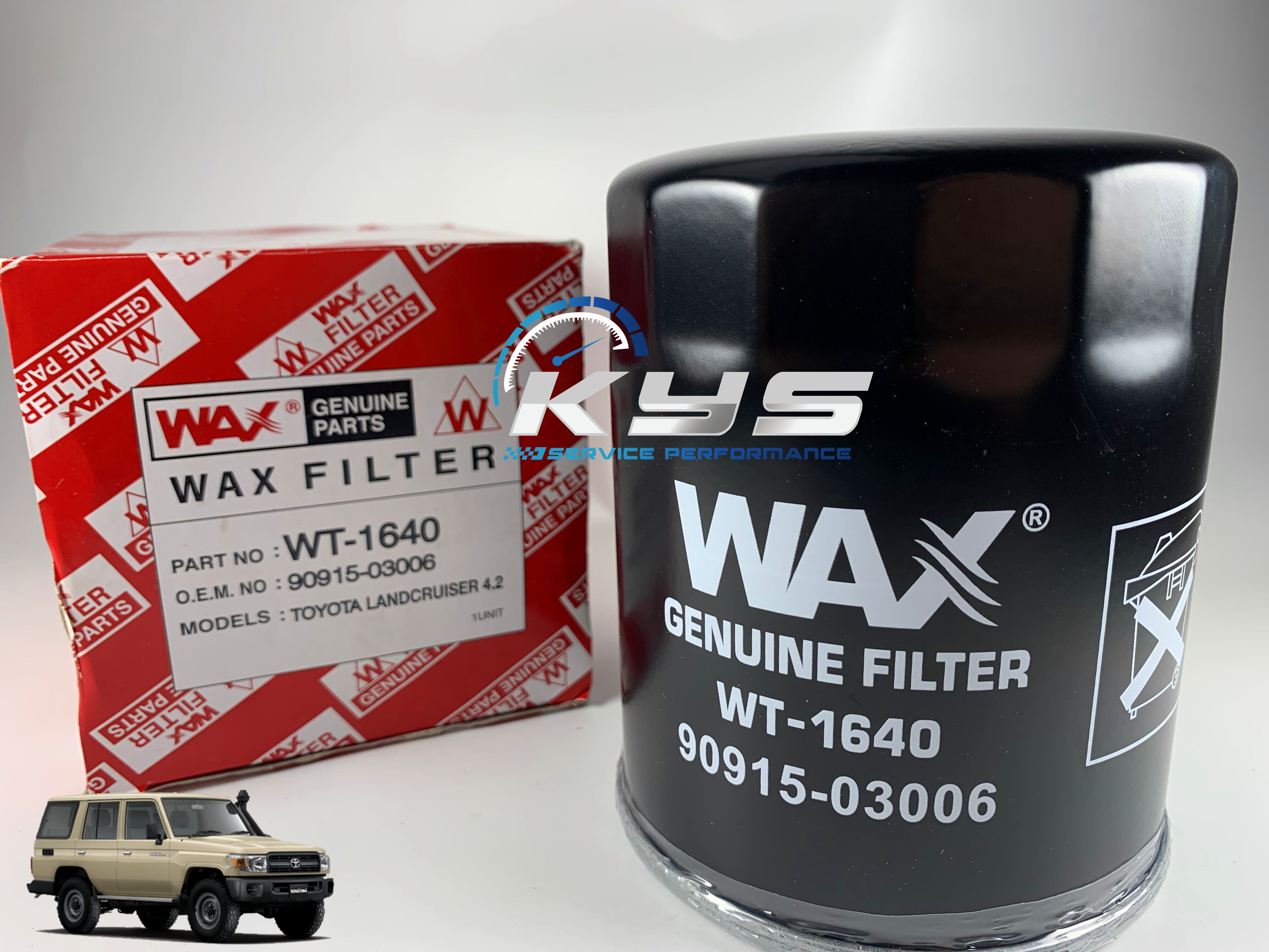 # WAX GENUINE # OIL FILTER *90915-3002/90915-03006 *# LAND CRUISER 4.2 ...