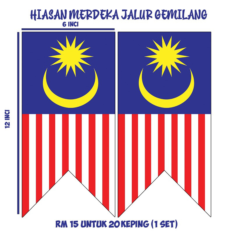 BENDERA HIASAN MERDEKA 20pcs | Lazada