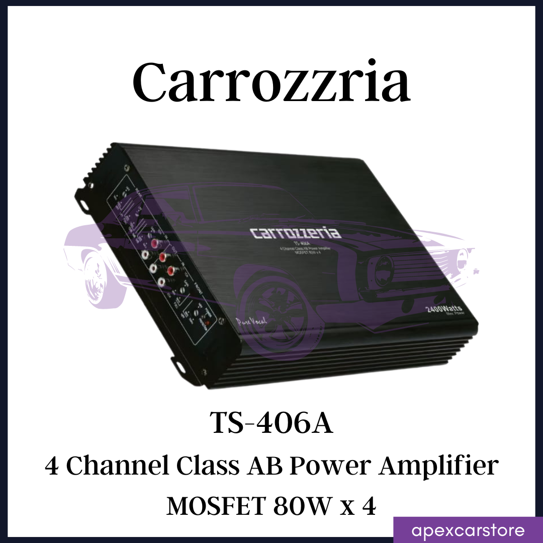 Carrozzeria Japan 4 Channel Amplifier TS-406A | Lazada
