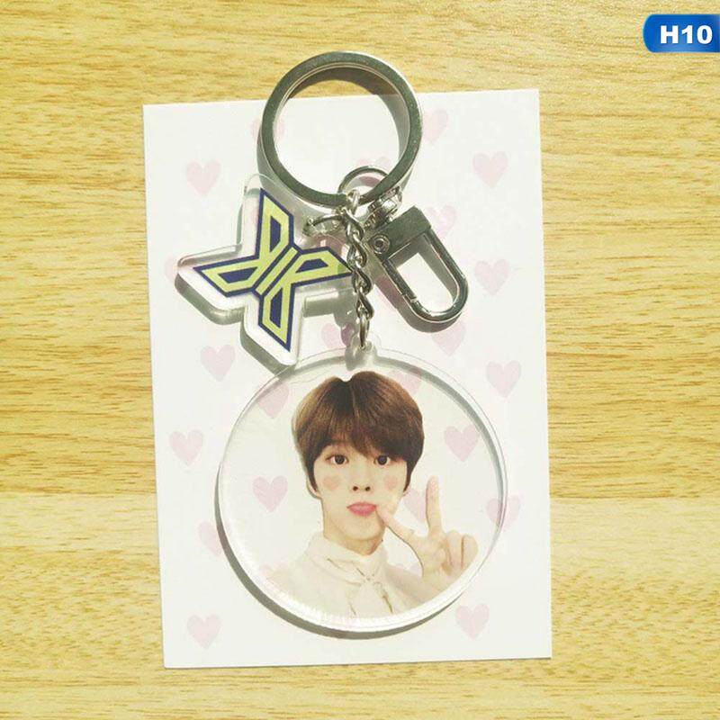 Bbty แฟชั่นรูปแบบใหม่ kpop ดาว X1 รอบอะคริลิรถพวงกุญแจพวงกุญแจกระเป๋า ...