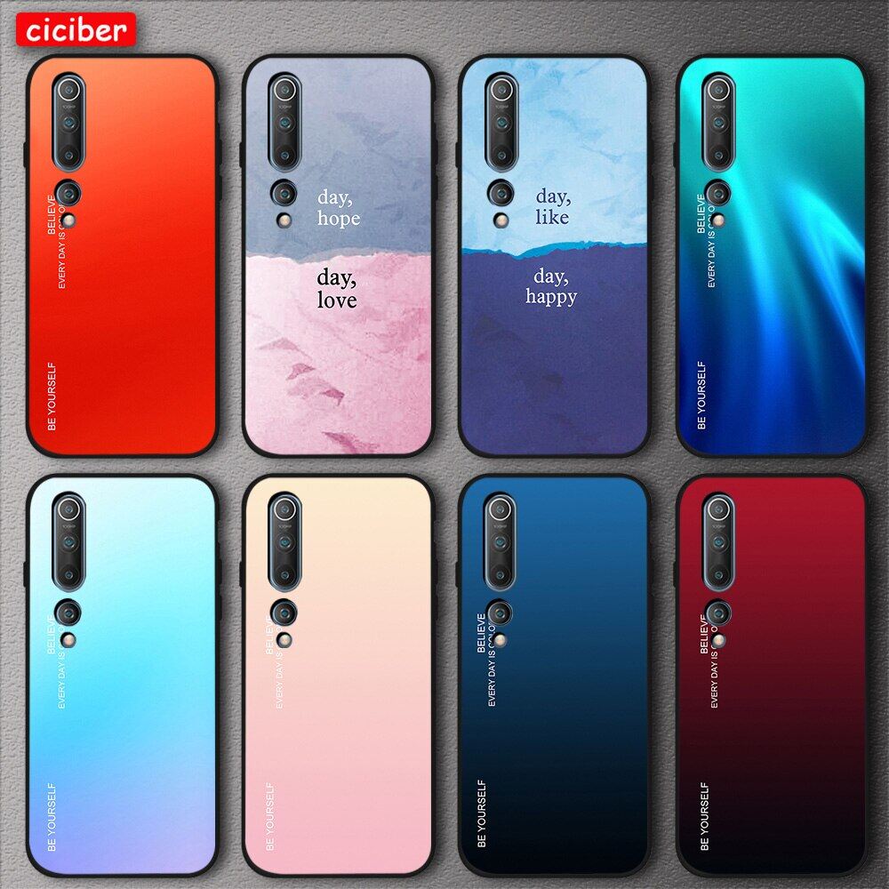 สี Gradient Case สำหรับ Xiaomi Redmi หมายเหตุ10 9 8 7 T Pro 9A 8A 7A MI ...