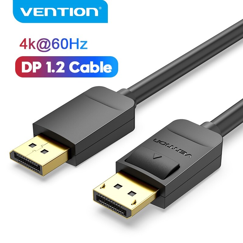 Vention สาย DisplayPort 1.2 4K HD 144Hz 21.6Gbps,พอร์ตอะแดปเตอร์จอแสดง ...